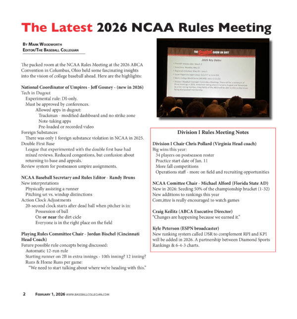 2026 NCAA Rules Meeting Recap - The Baseball Collegian